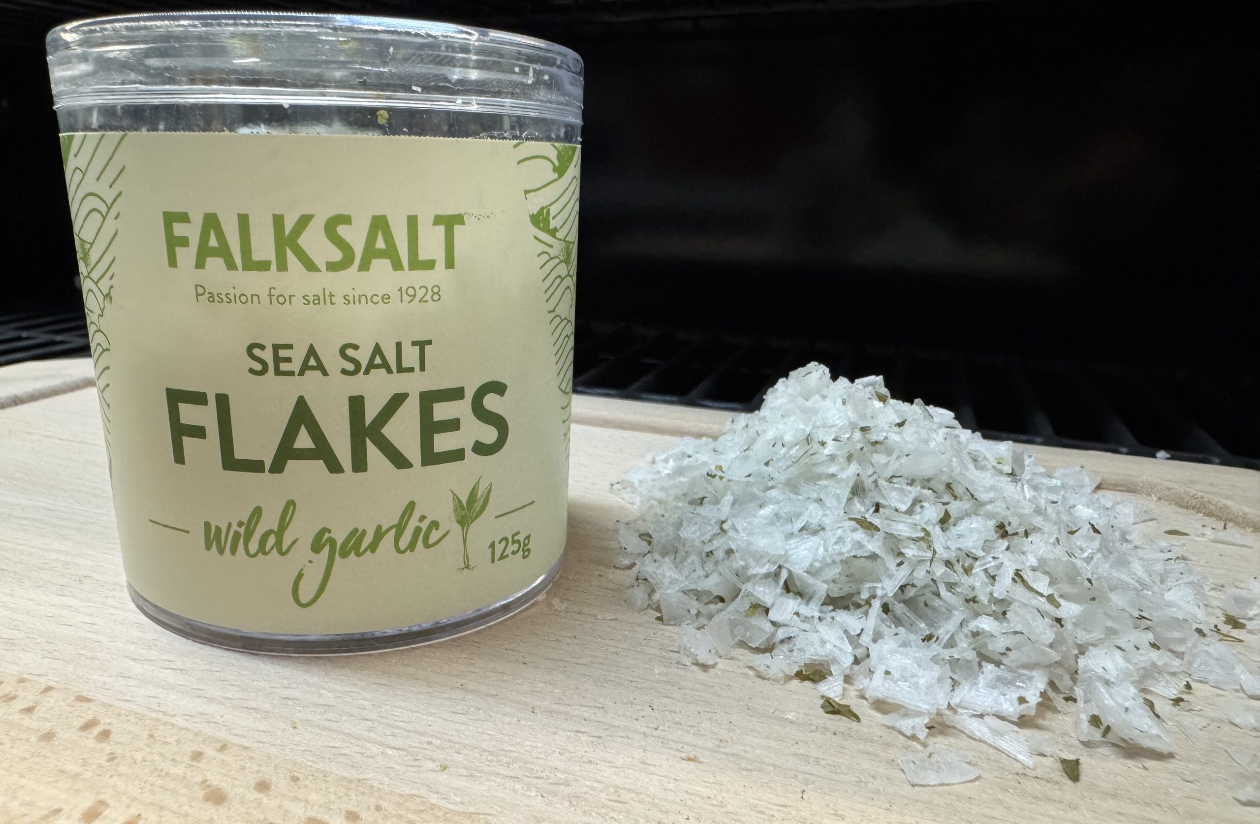 Mořská vločková sůl Česneková, 125 g Falksalt 131040 | Super-Nářadí.cz